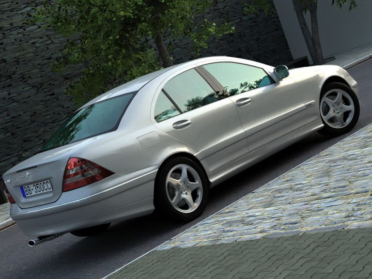 Mercedes C-class (2006) 3D Model - FlatPyramid