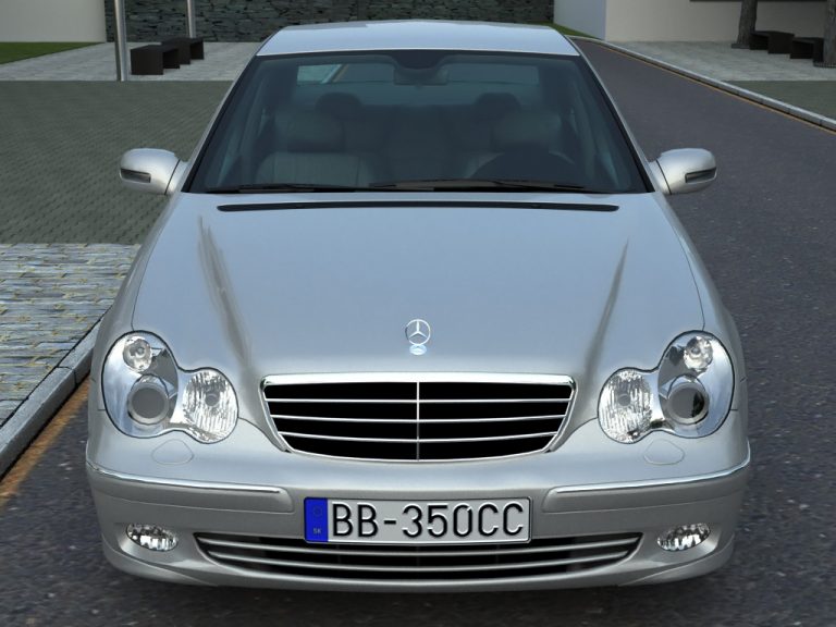Mercedes C-class (2006) 3D Model - FlatPyramid