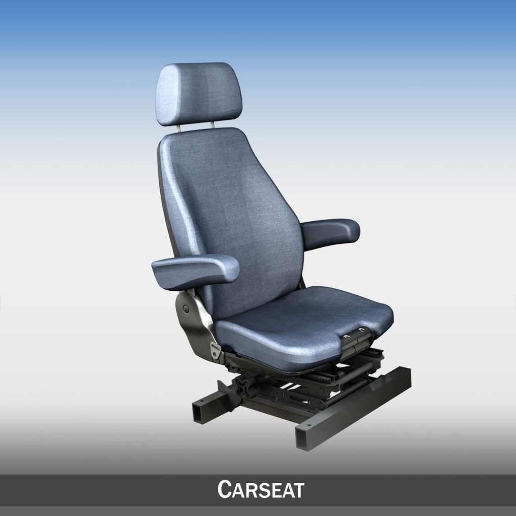 Car Seat with attachment 3D Model - FlatPyramid