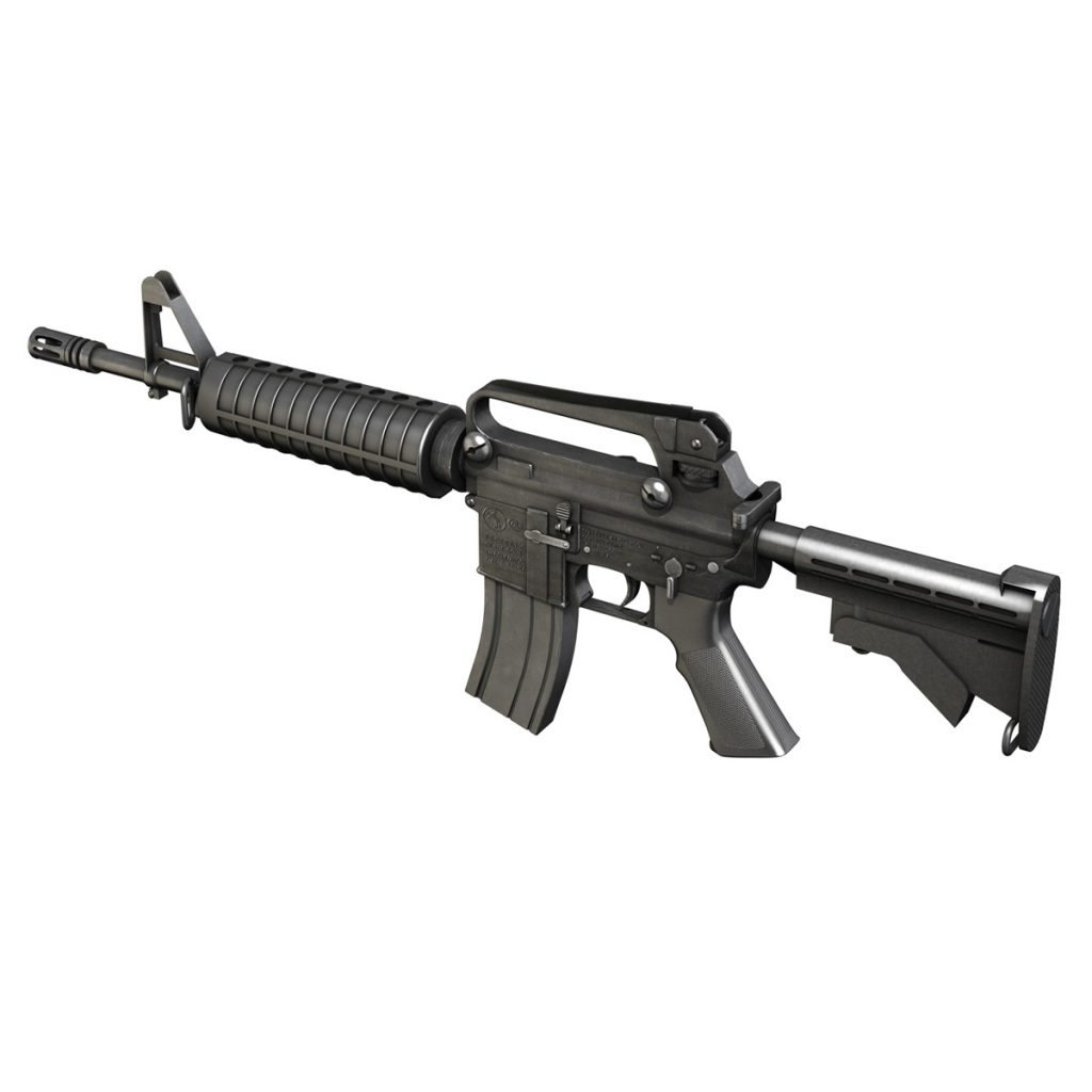 Colt M4 Commando Assault rifle 3D Model - FlatPyramid