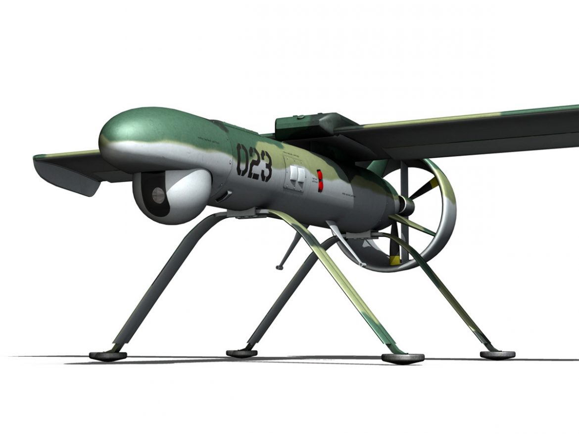 Pchela 1T Drone Russian UAV 3D Model - FlatPyramid