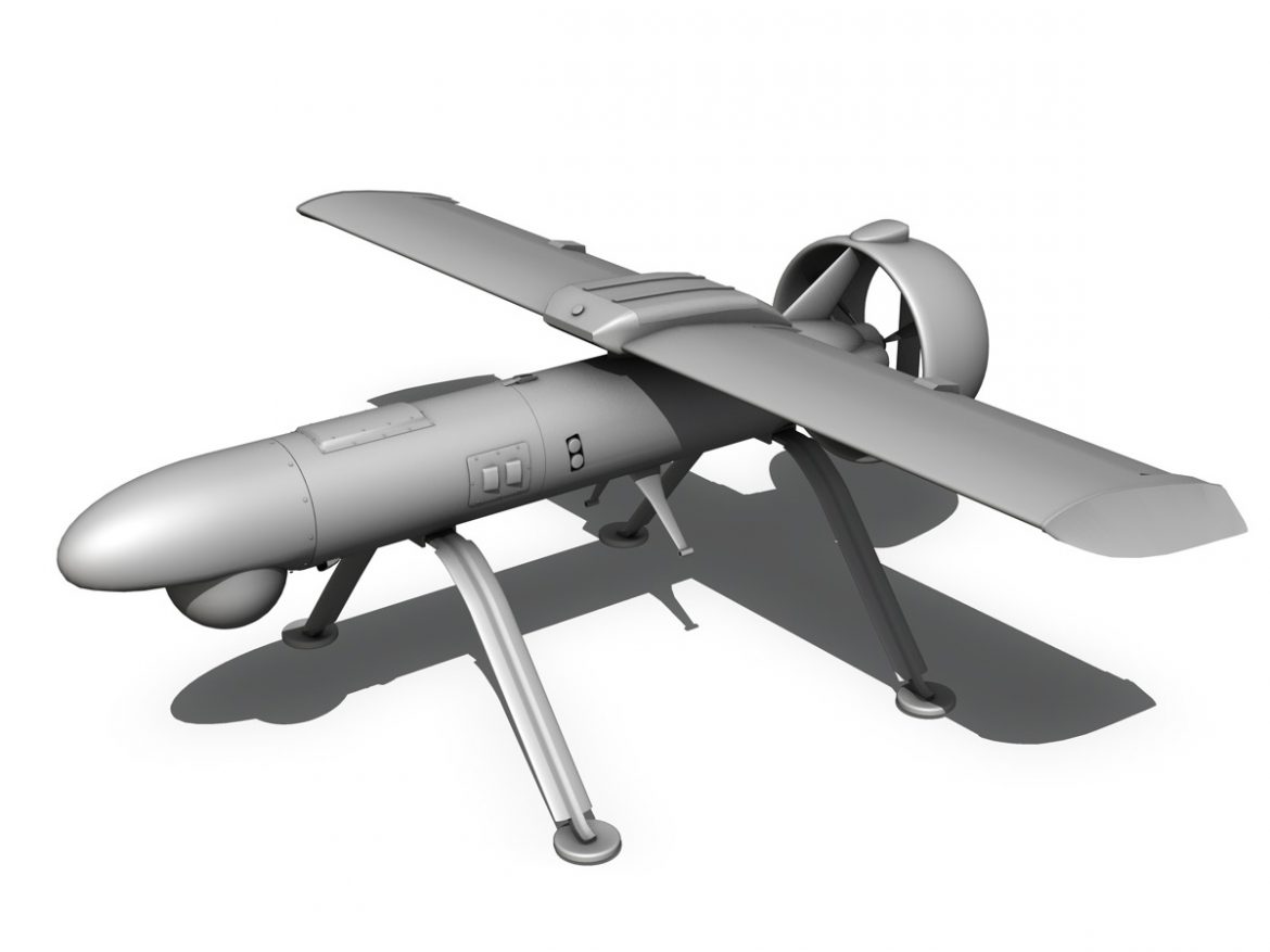 Pchela 1T Drone Russian UAV 3D Model - FlatPyramid