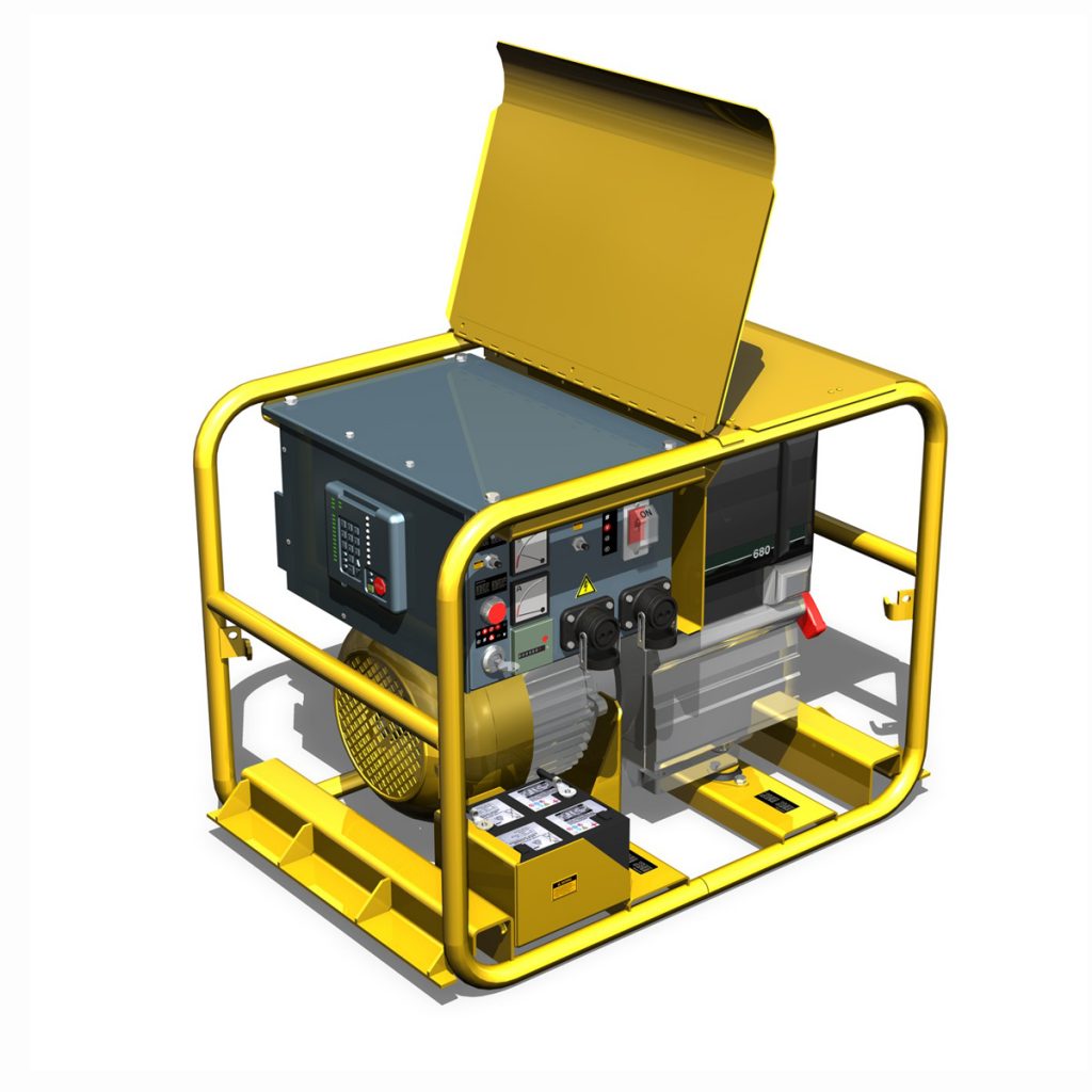 Diesel generator 3D Model - FlatPyramid