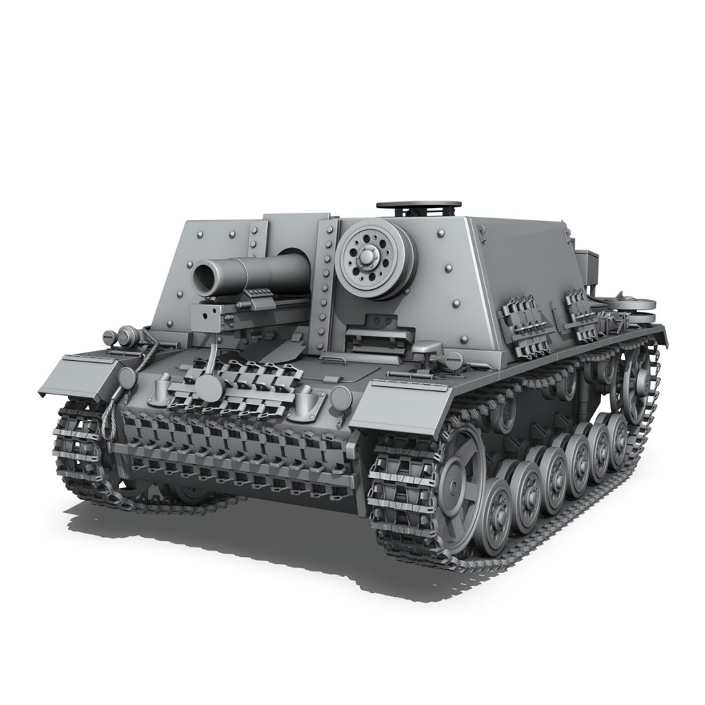 StuIG 33B - Self-propelled heavy Infantry Gun 3D Model - FlatPyramid