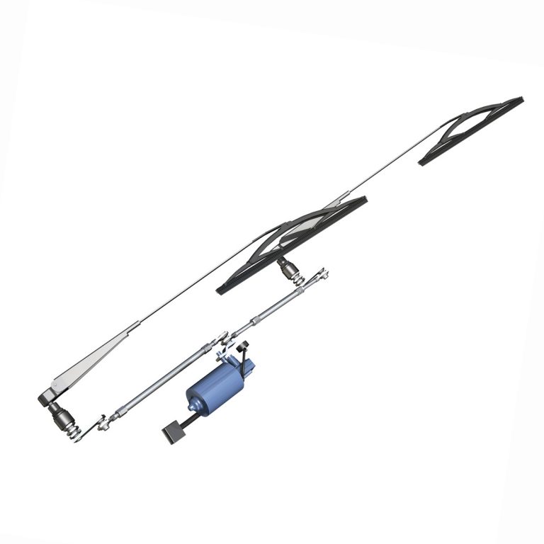 Wiper with transmission and drive unit 3D Model - FlatPyramid