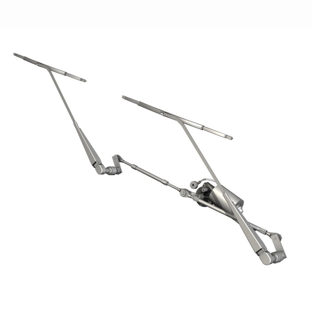 Wiper with transmission and drive unit 3D Model - FlatPyramid