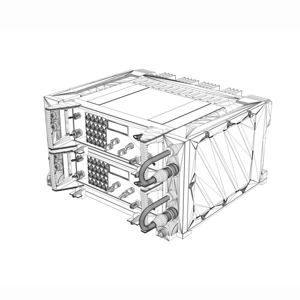 UHF Military radio system 3D Model - FlatPyramid