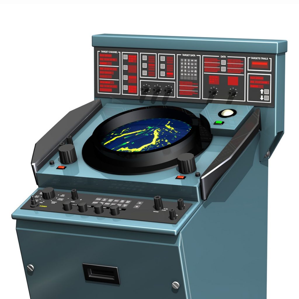 Naval Radar Console 3D Model - FlatPyramid