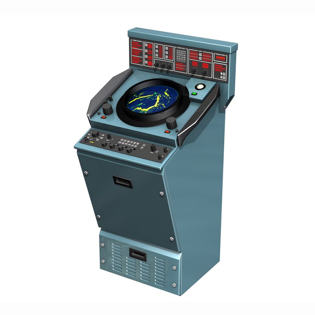 Naval Radar Console 3D Model - FlatPyramid