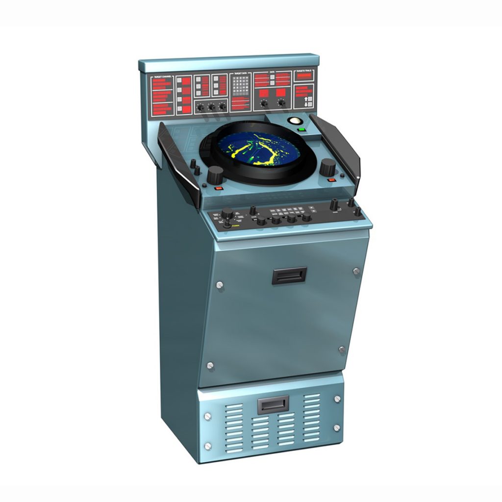 Naval Radar Console 3D Model - FlatPyramid