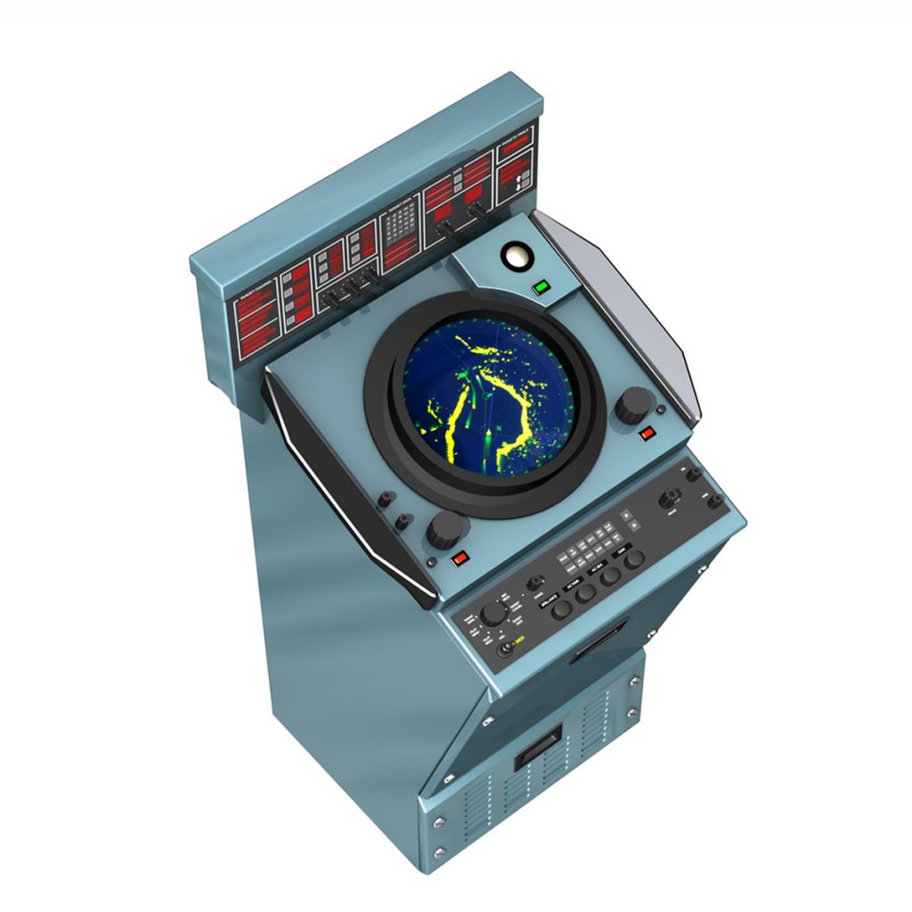 Naval Radar Console 3D Model - FlatPyramid