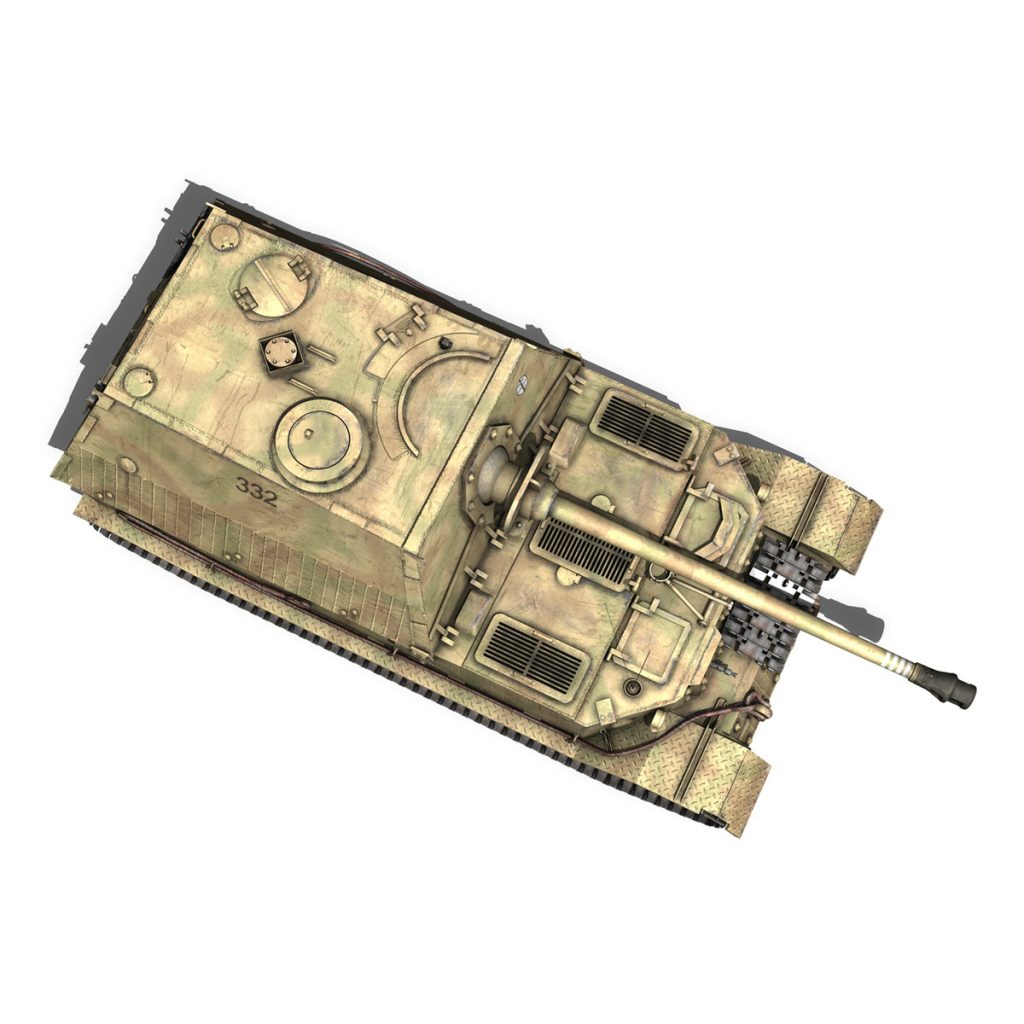 SD.KFZ 184 Tank destroyer Tiger (P) Elefant 3D Model - FlatPyramid