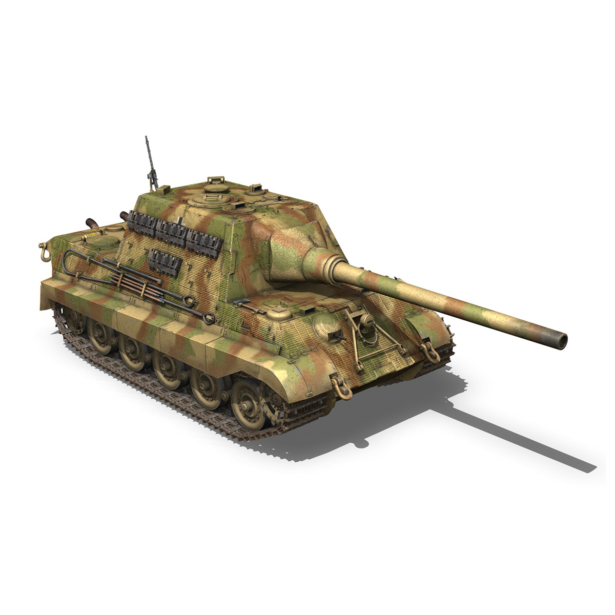 SD.KFZ 186 Jagdtiger Hunting Tiger v2 3D Model | FlatPyramid