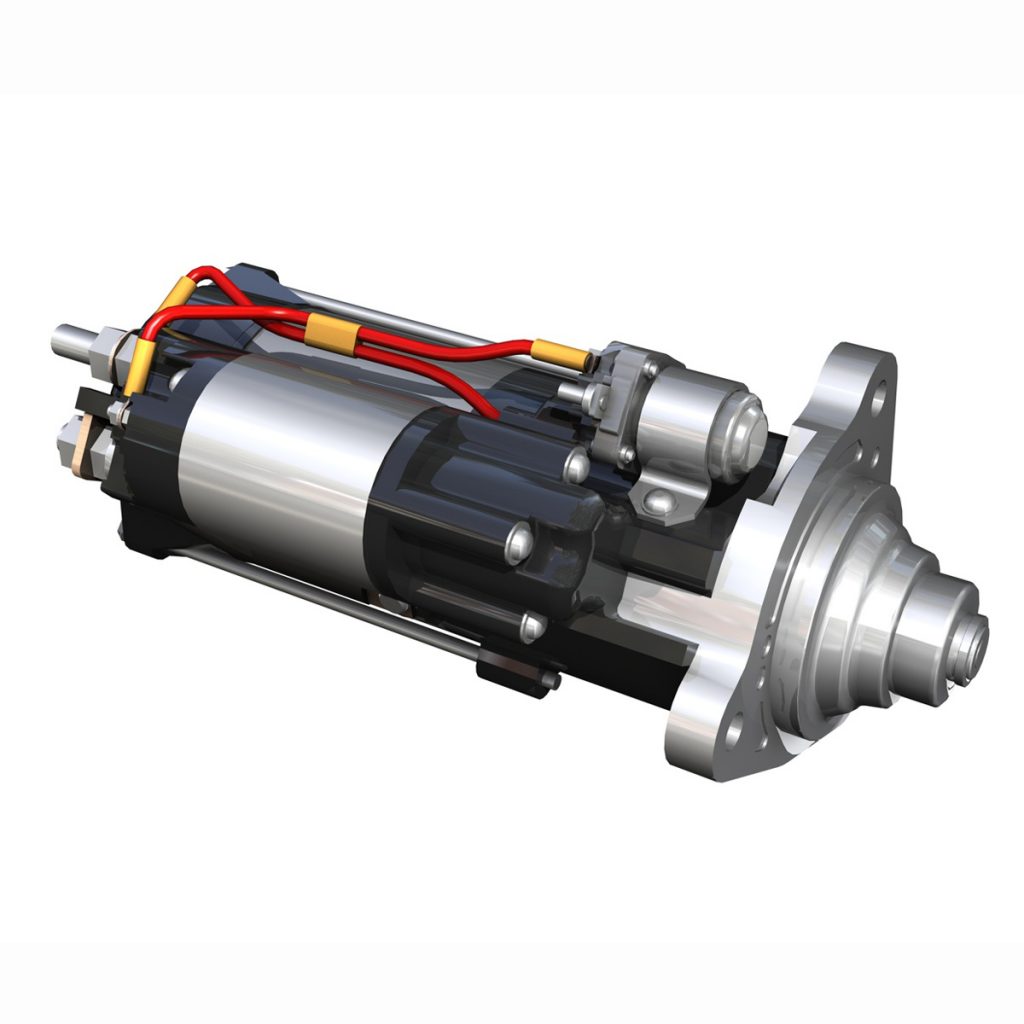 Starter motor 3D Model - FlatPyramid