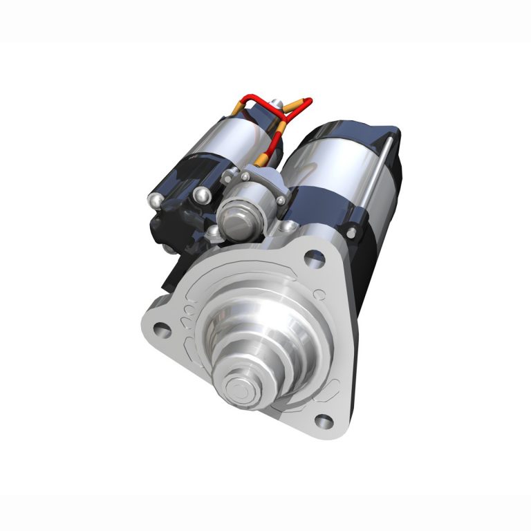 Starter motor 3D Model - FlatPyramid