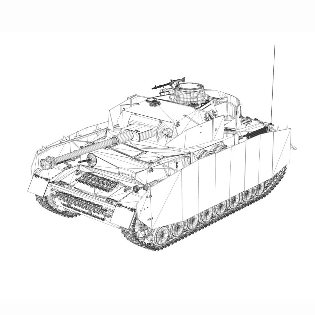 SD.KFZ 161 PzKpfw IV - Panzer 4 3D Model - FlatPyramid