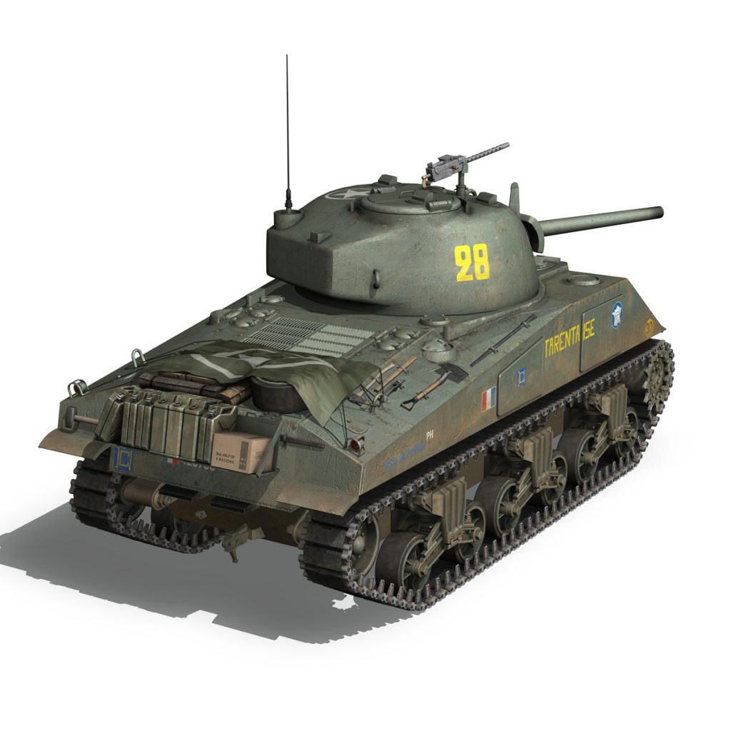 M4A2 Sherman - Tarentaise 3D Model - FlatPyramid