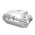 StuIG 33B - Heavy Infantry Gun - 6 Armee 3D Model - FlatPyramid