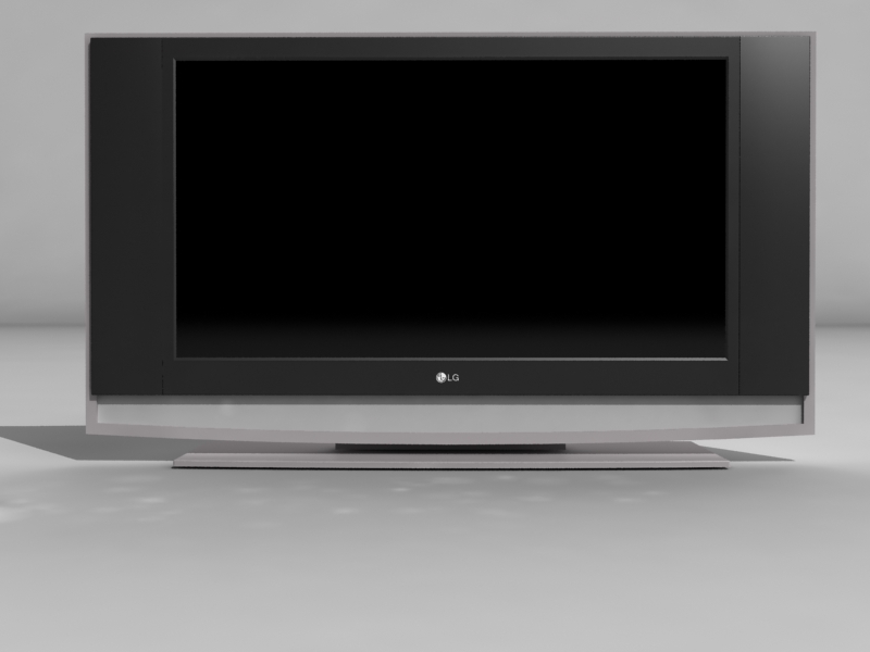 TV Set 3D Model - FlatPyramid