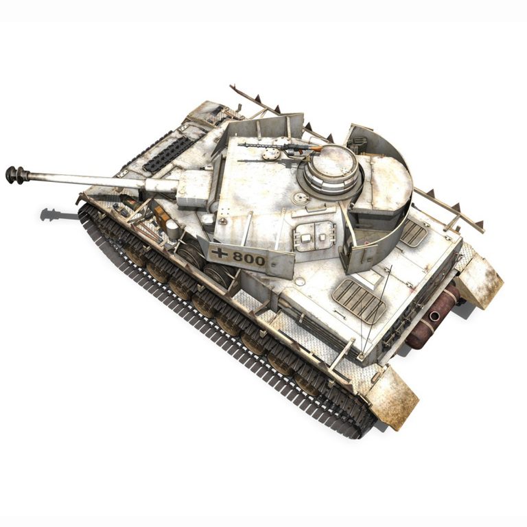 SD.KFZ 161 - PzKpfw IV - Panzer 4 - Ausf.H Winter 3D Model - FlatPyramid