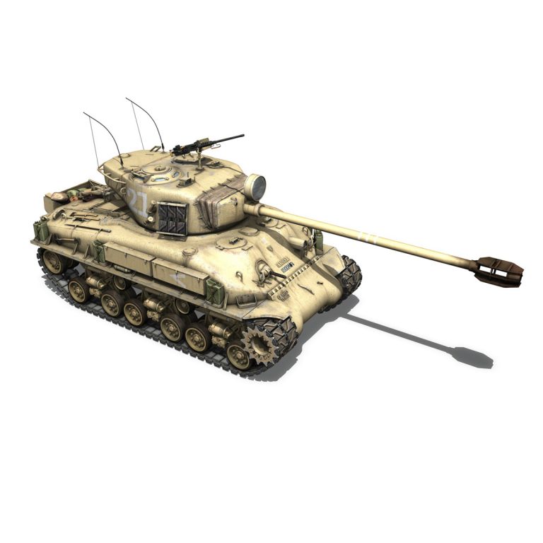 M51 Israel Super Sherman - 21 3D Model - FlatPyramid