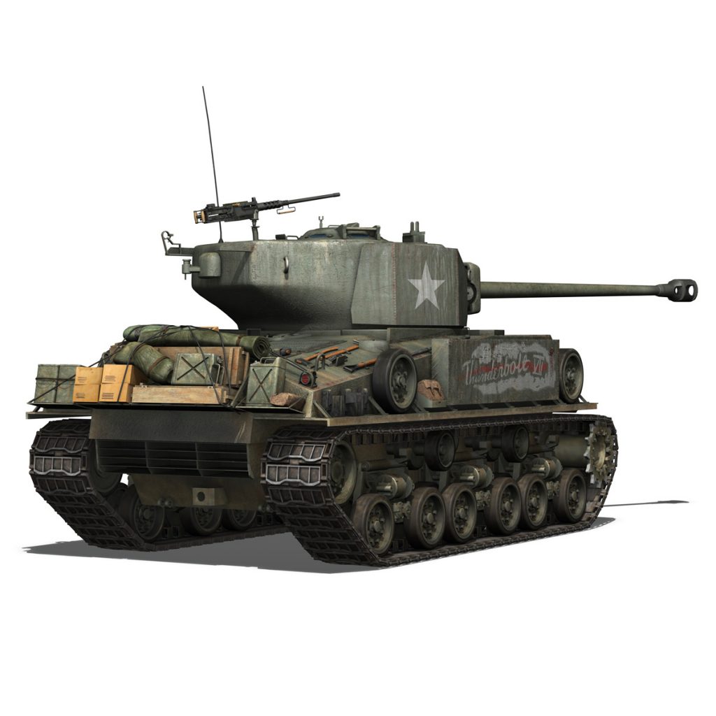 M4A3E8 HVSS Sherman - Thunderbolt VII 3D Model - FlatPyramid