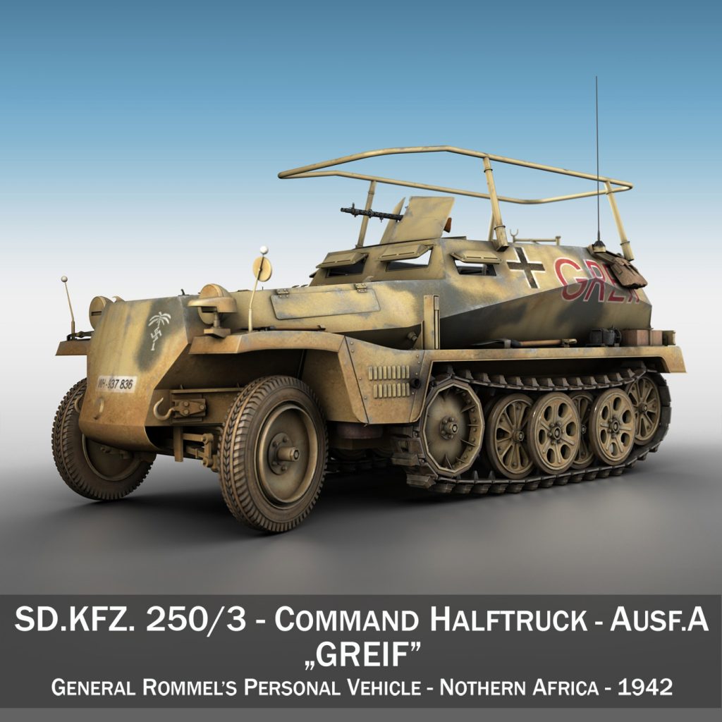 SD.KFZ 250/3 - Greif - Half-track command variant 3D Model - FlatPyramid