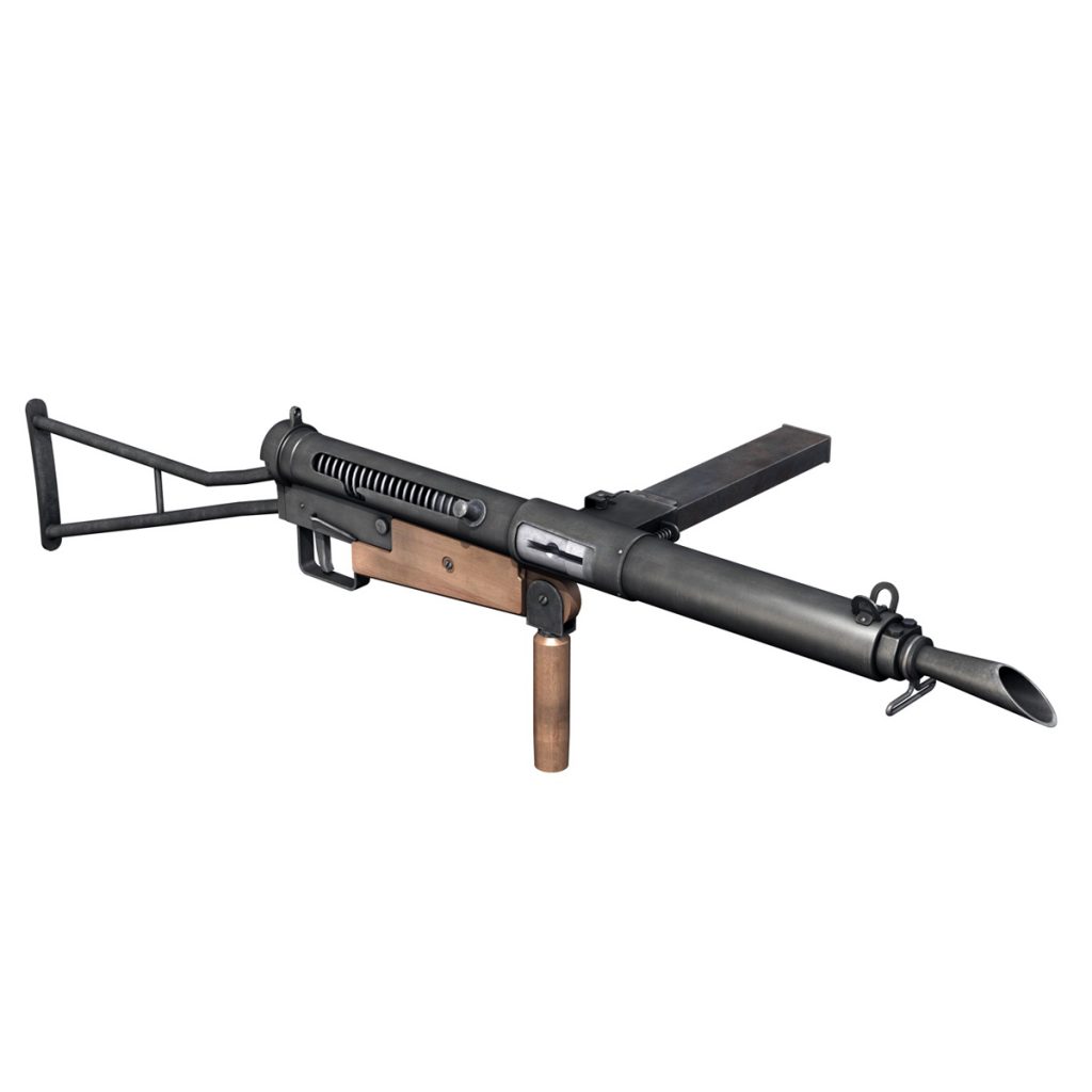 STEN Submachine gun - Collection 3D Model - FlatPyramid