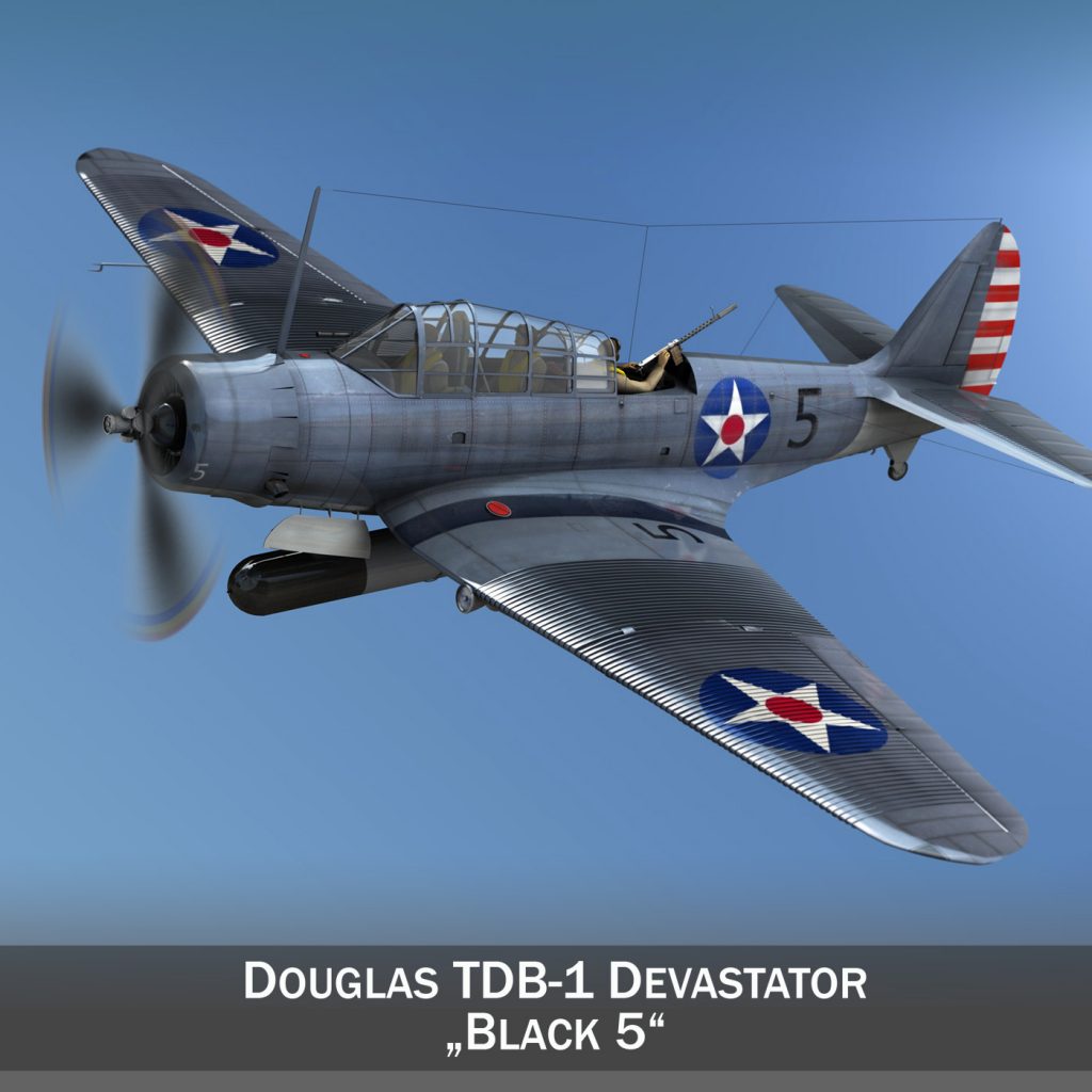 Douglas TDB-1 Devastator 3D Model - FlatPyramid