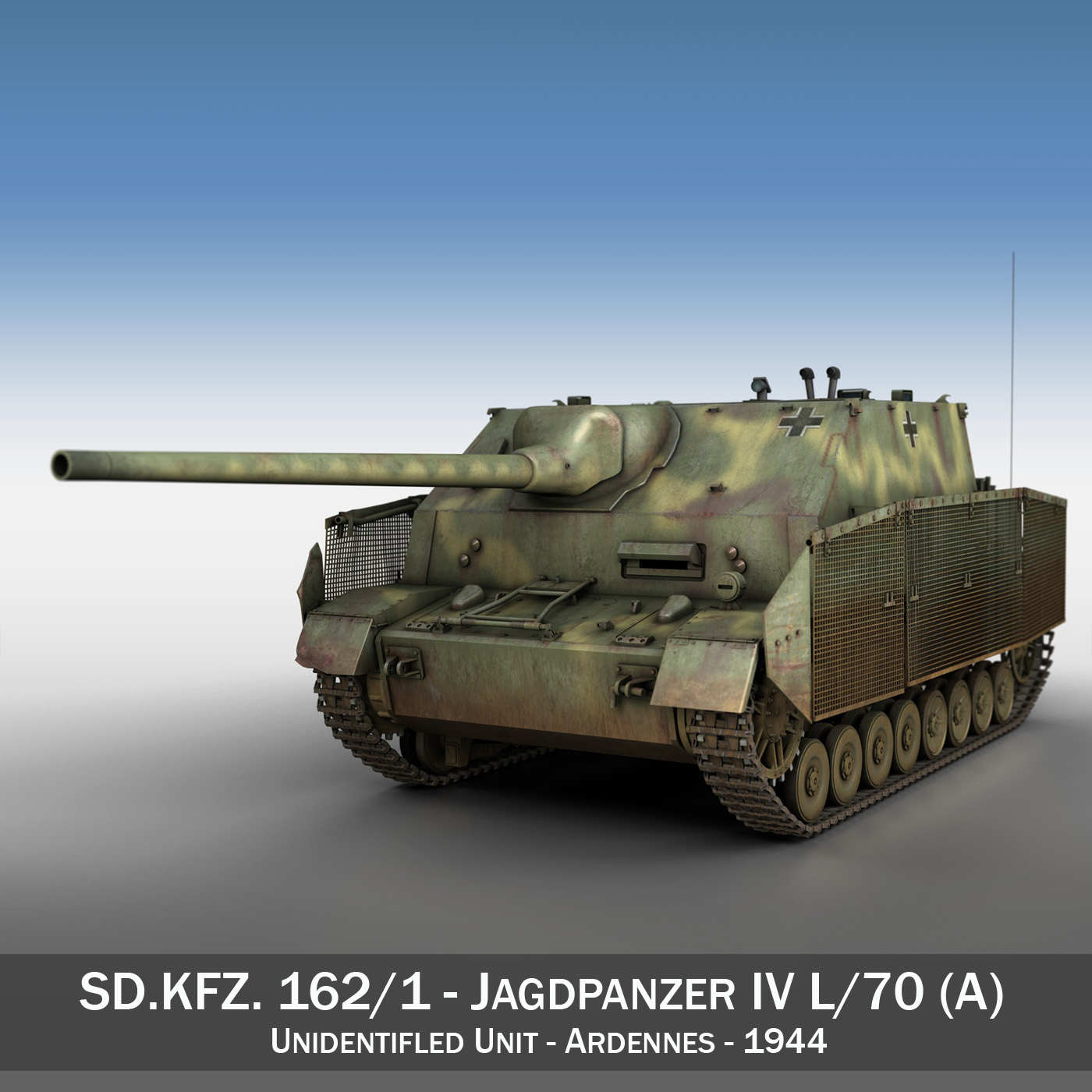 Jagdpanzer IV L/70 (A) 3D Model – Buy Jagdpanzer IV L/70 (A) 3D Model ...
