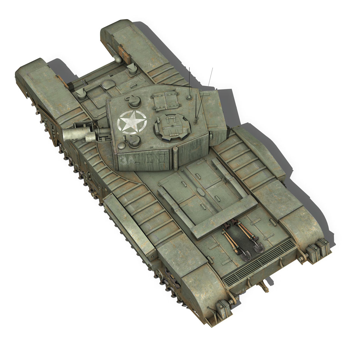 Churchill MK.III AVRE - 79 AD 3D Model - FlatPyramid