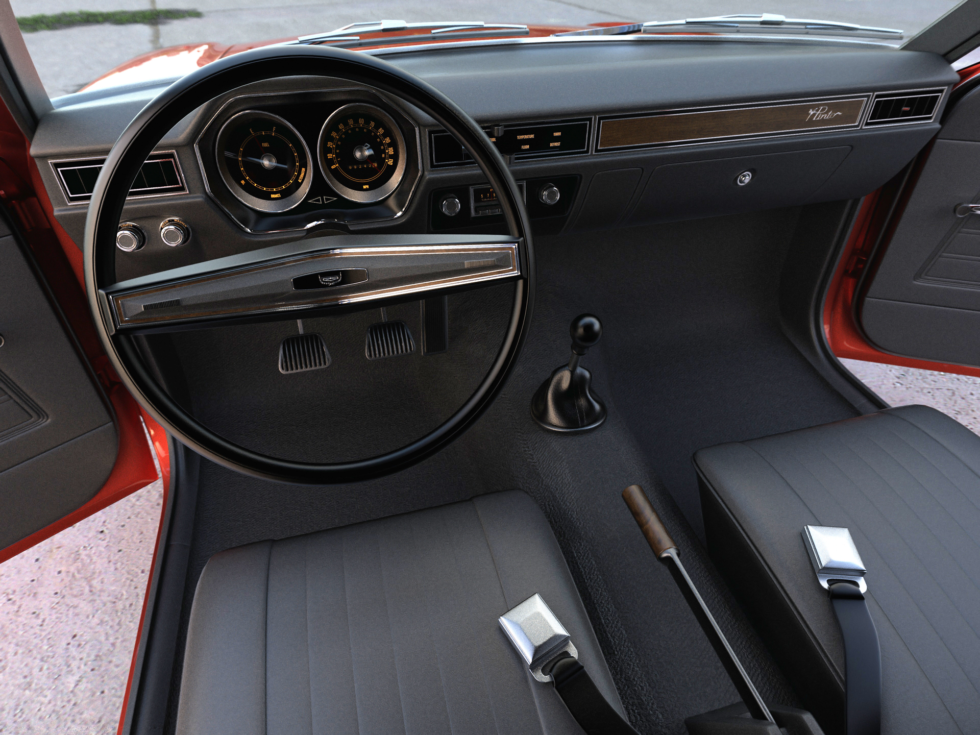 Pinto 1971 3D Model - FlatPyramid