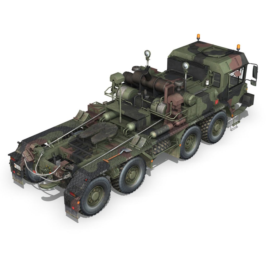 Faun STL-56 Tank Transporter 3D Model - FlatPyramid