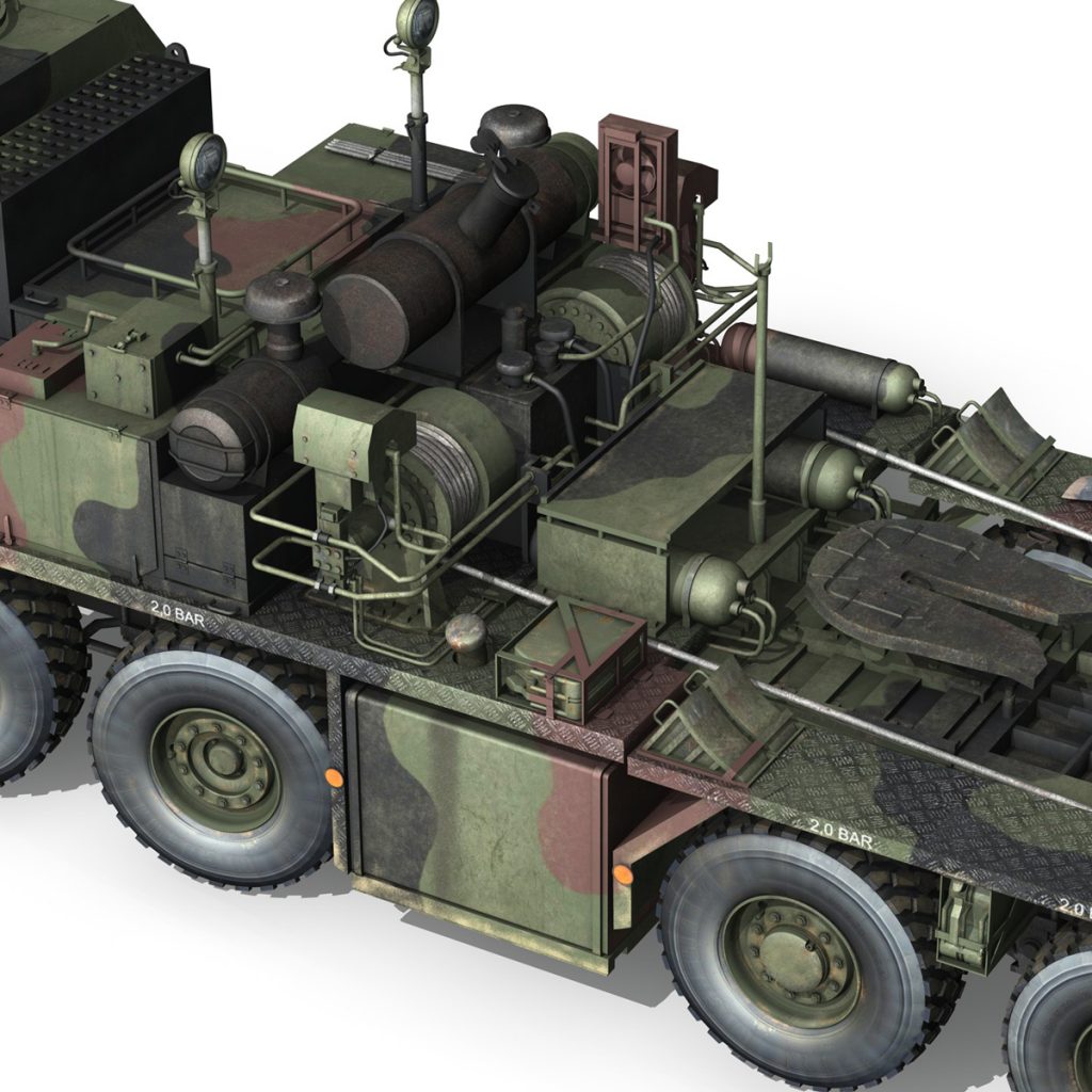 Faun STL-56 Tank Transporter 3D Model - FlatPyramid