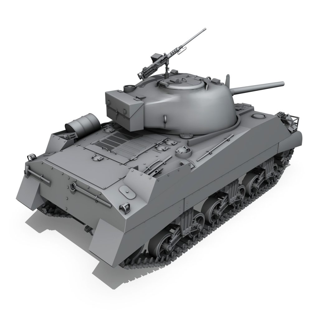 M4 Sherman MK III - British army 3D Model - FlatPyramid