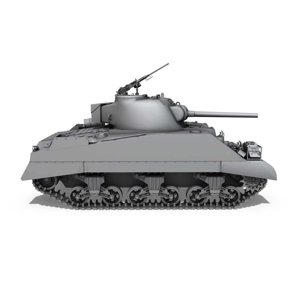M4 Sherman MK III - British army 3D Model - FlatPyramid