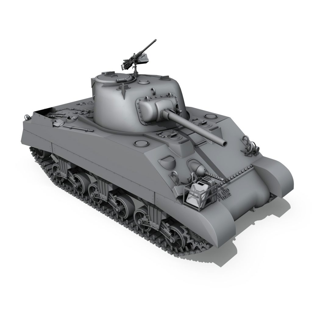 M4 Sherman MK III - British army 3D Model - FlatPyramid