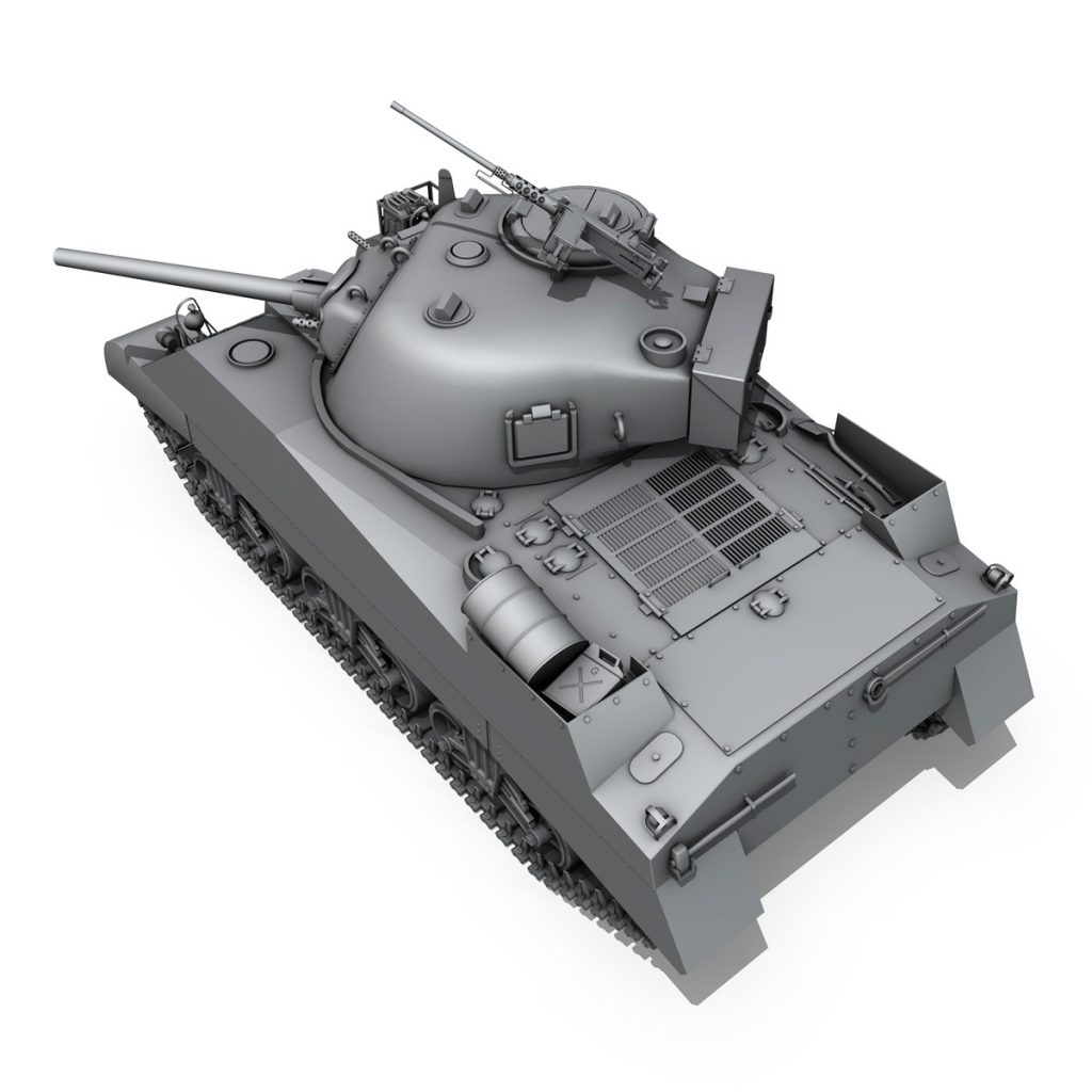 M4 Sherman MK III - British army 3D Model - FlatPyramid