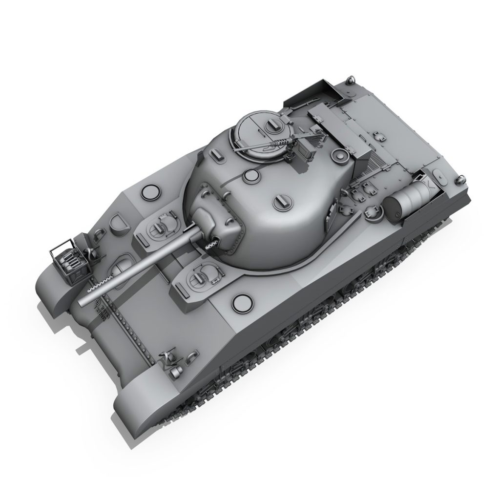 M4 Sherman MK III - British army 3D Model - FlatPyramid