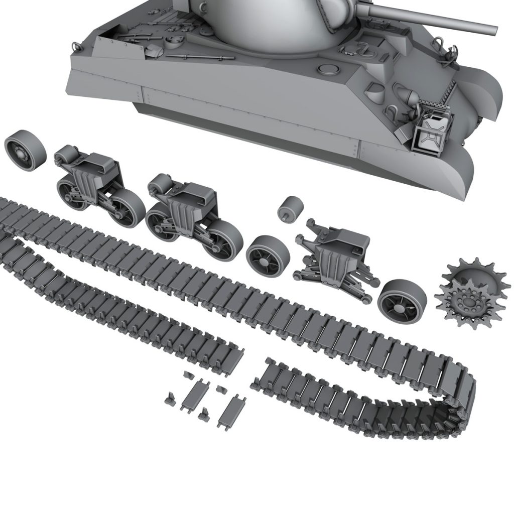 M4 Sherman MK III - British army 3D Model - FlatPyramid