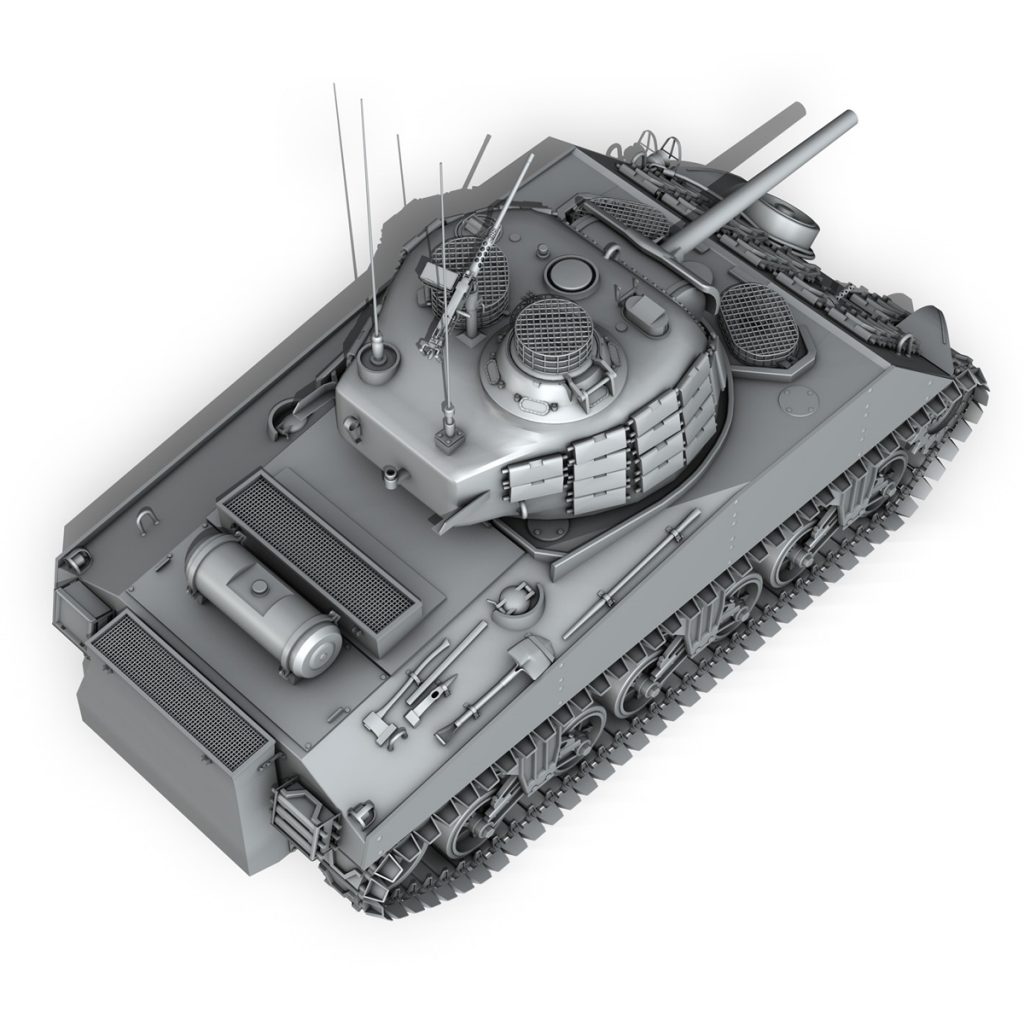M4A3 Sherman - Pacific theatre 3D Model - FlatPyramid