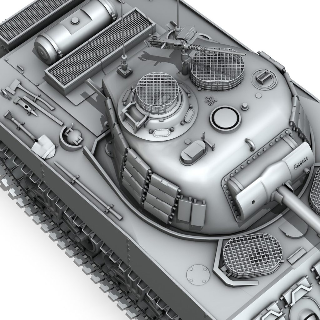 M4A3 Sherman - Pacific theatre 3D Model - FlatPyramid