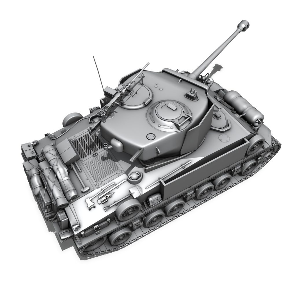 M4A3E8 HVSS Sherman - Uparmored 3D Model - FlatPyramid