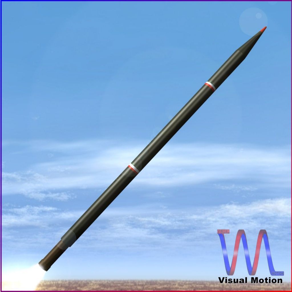 Iranian Arash Rocket 3D Model - FlatPyramid