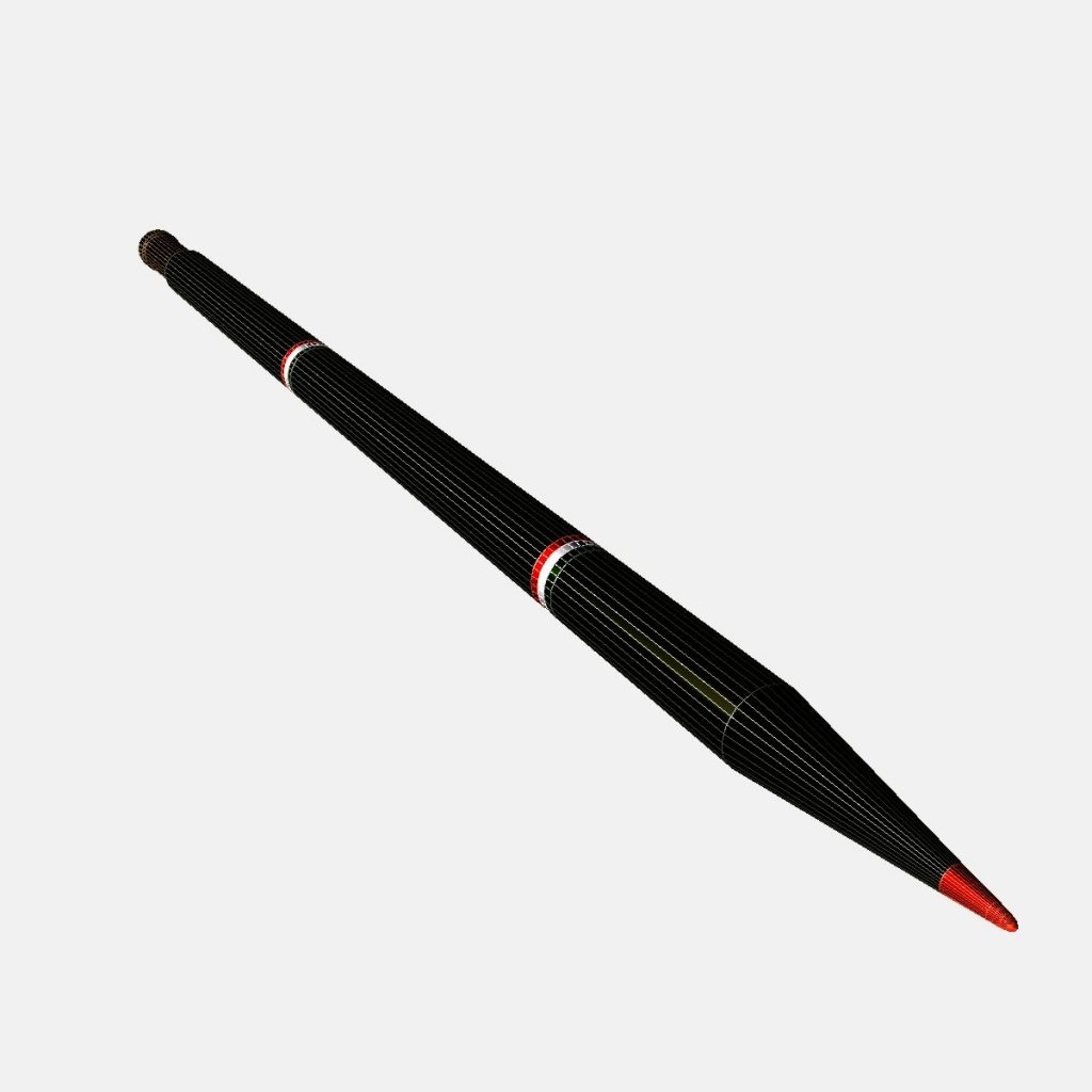 Iranian Arash Rocket 3D Model - FlatPyramid