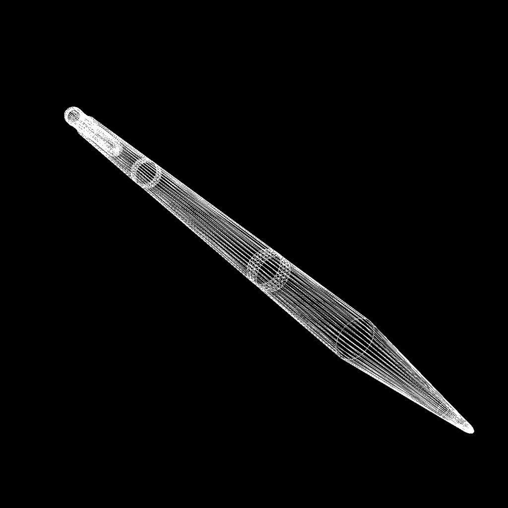 Iranian Arash Rocket 3D Model - FlatPyramid