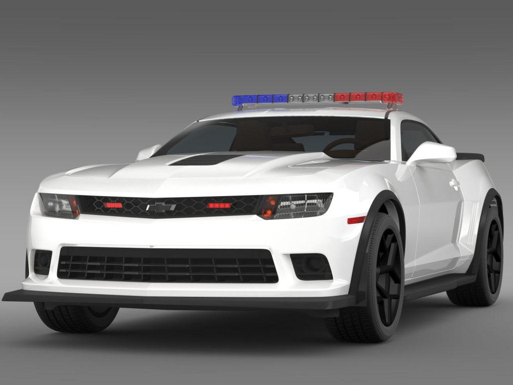Chevrolet Camaro Z28 Police 2015 3D Model - FlatPyramid