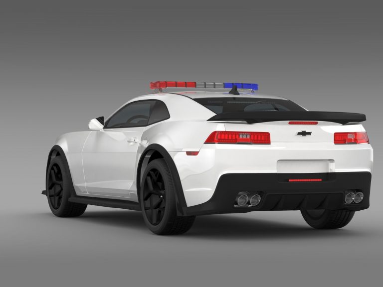 Chevrolet Camaro Z28 Police 2015 3D Model - FlatPyramid