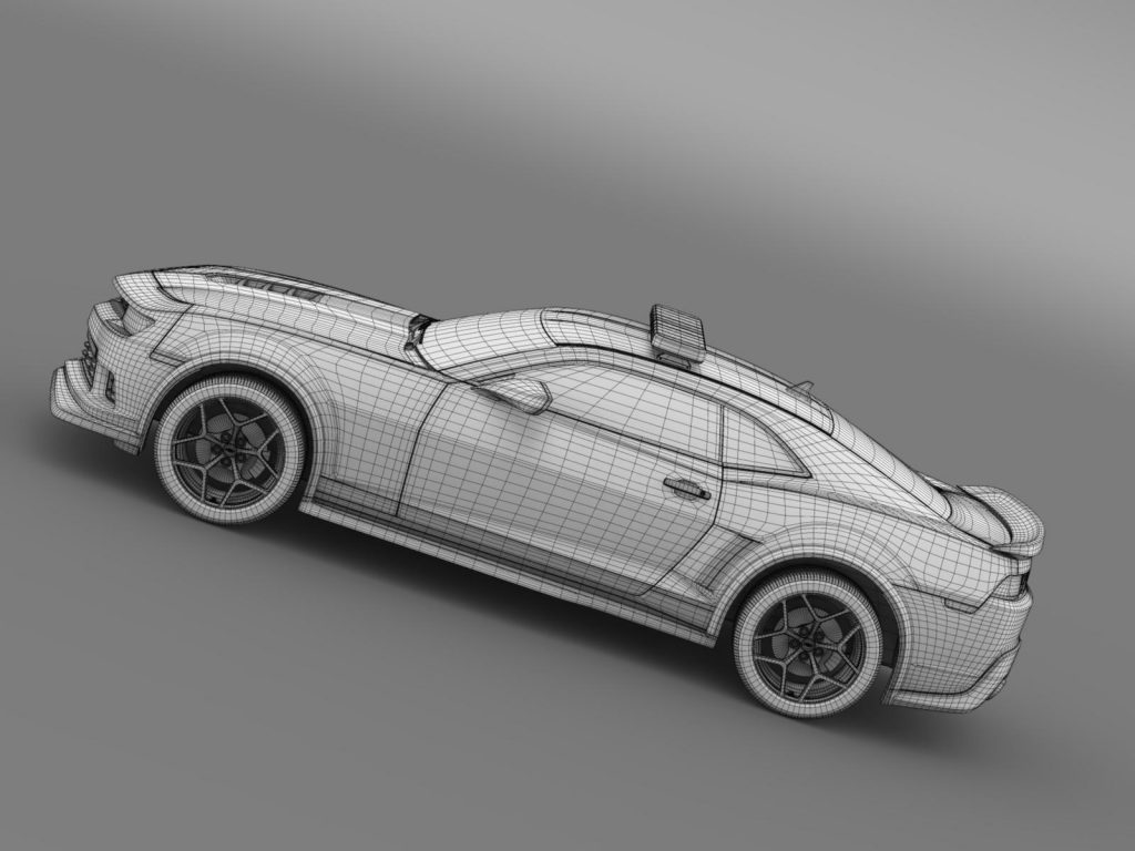 Chevrolet Camaro Z28 Police 2015 3D Model - FlatPyramid