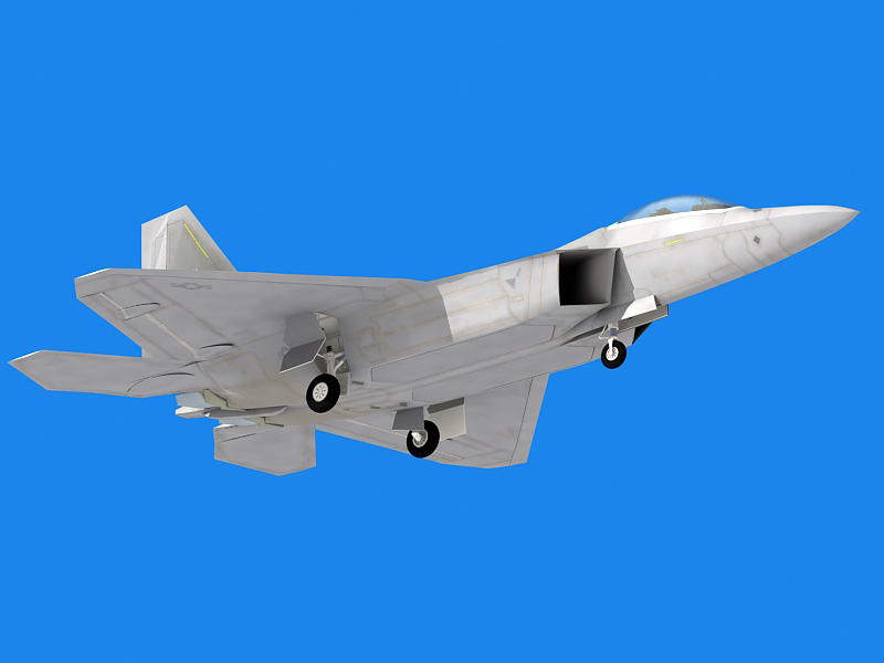 F22 Raptor 3D Model | FlatPyramid
